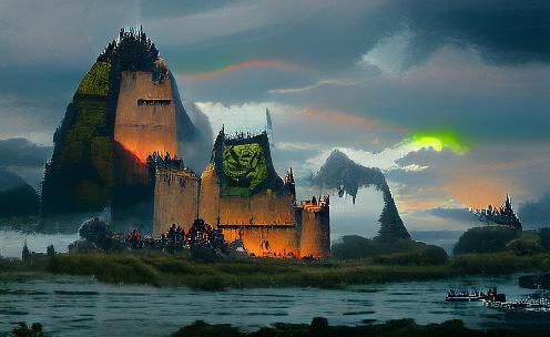 Orc Castle by Roger Garland - AI Generated Artwork - NightCafe Creator