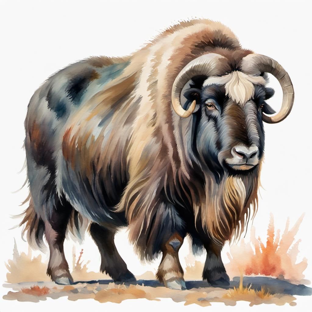 Musk Ox - AI Generated Artwork - NightCafe Creator