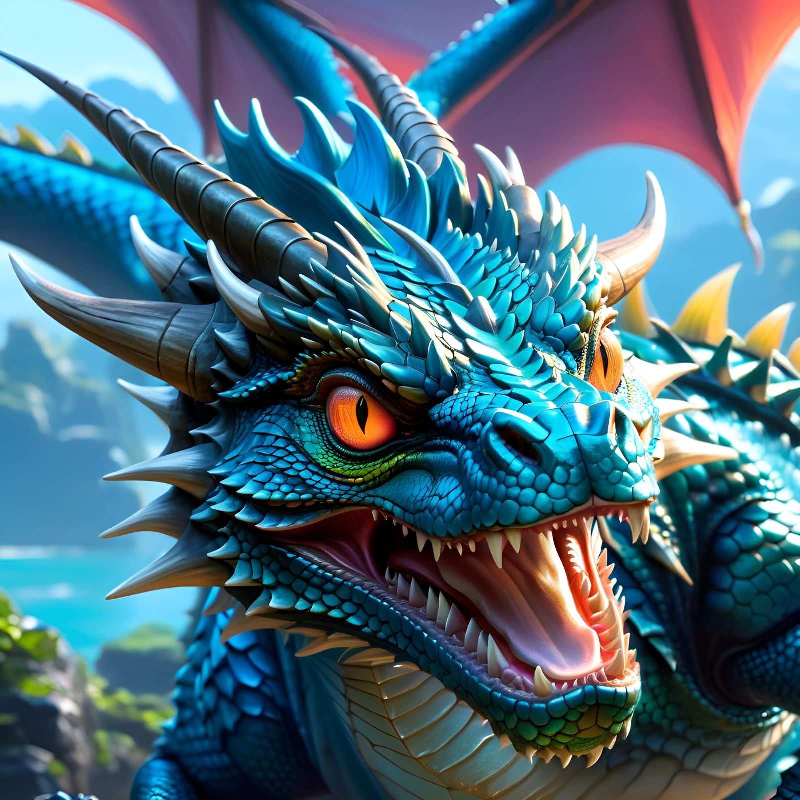 Draconic Howl - AI Generated Artwork - NightCafe Creator