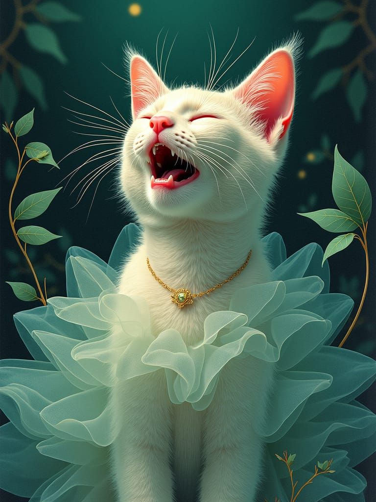 Cat soprano 🎶 - AI Generated Artwork - NightCafe Creator