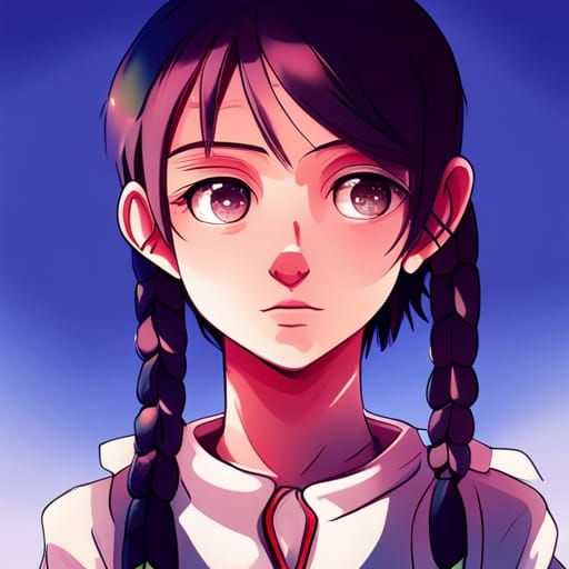 Random anime girl #1 - AI Generated Artwork - NightCafe Creator