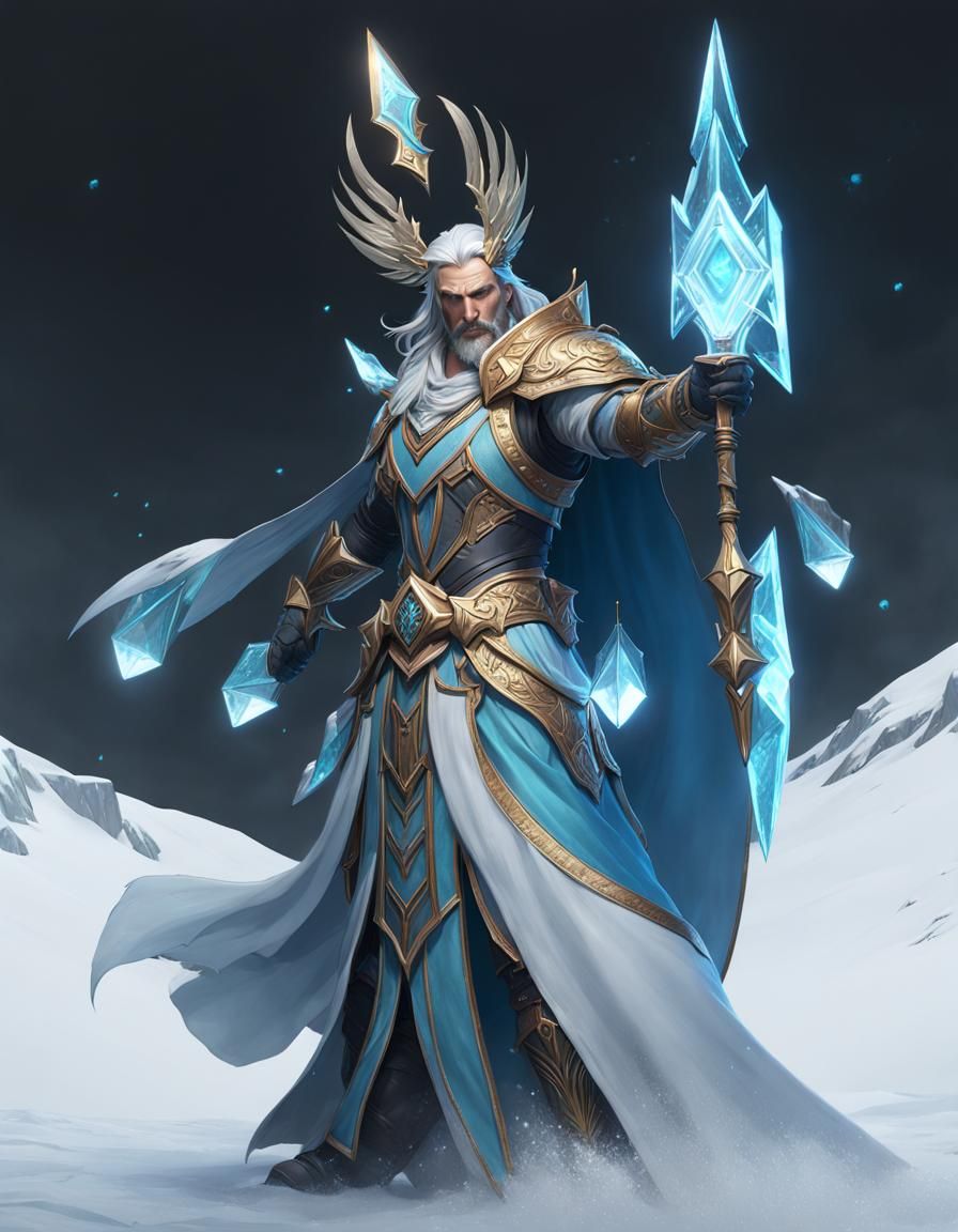 Jiruth, Wizard of Ice - AI Generated Artwork - NightCafe Creator