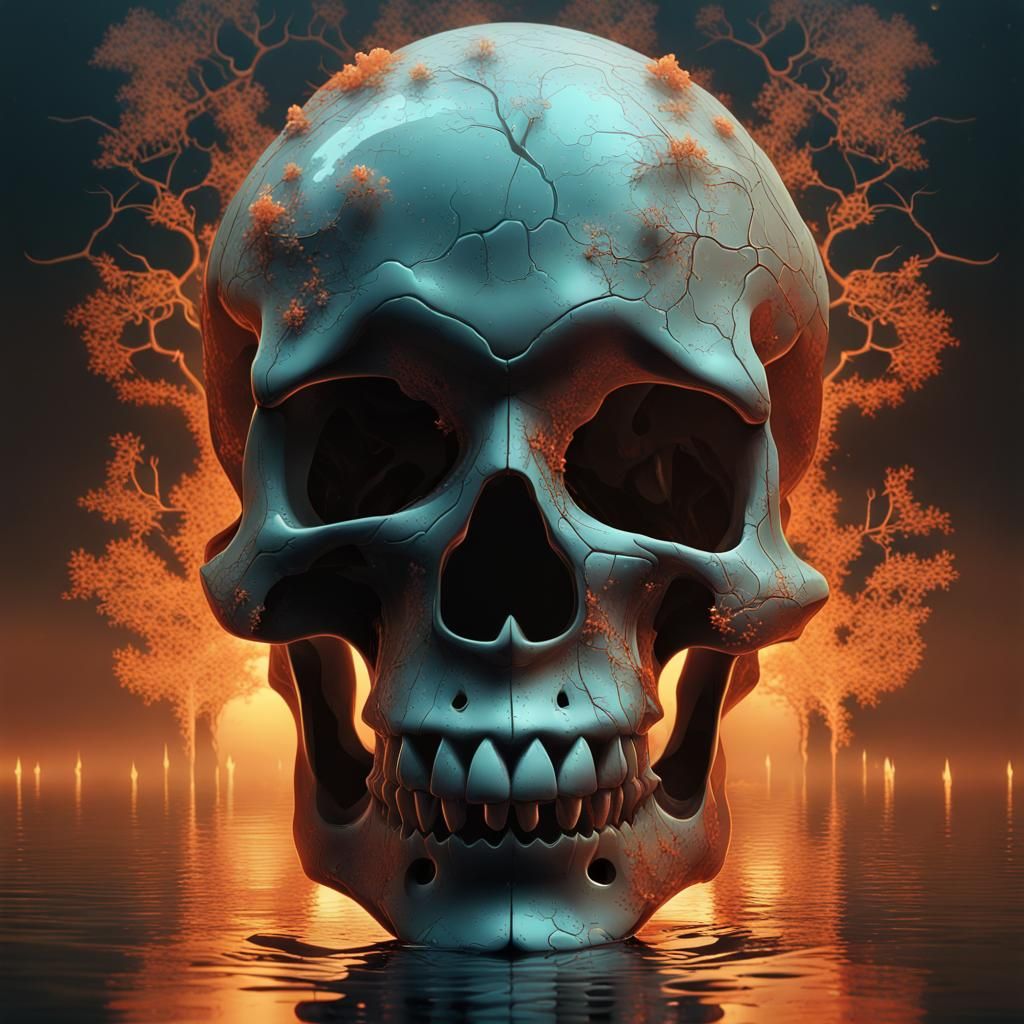 Skull - AI Generated Artwork - NightCafe Creator