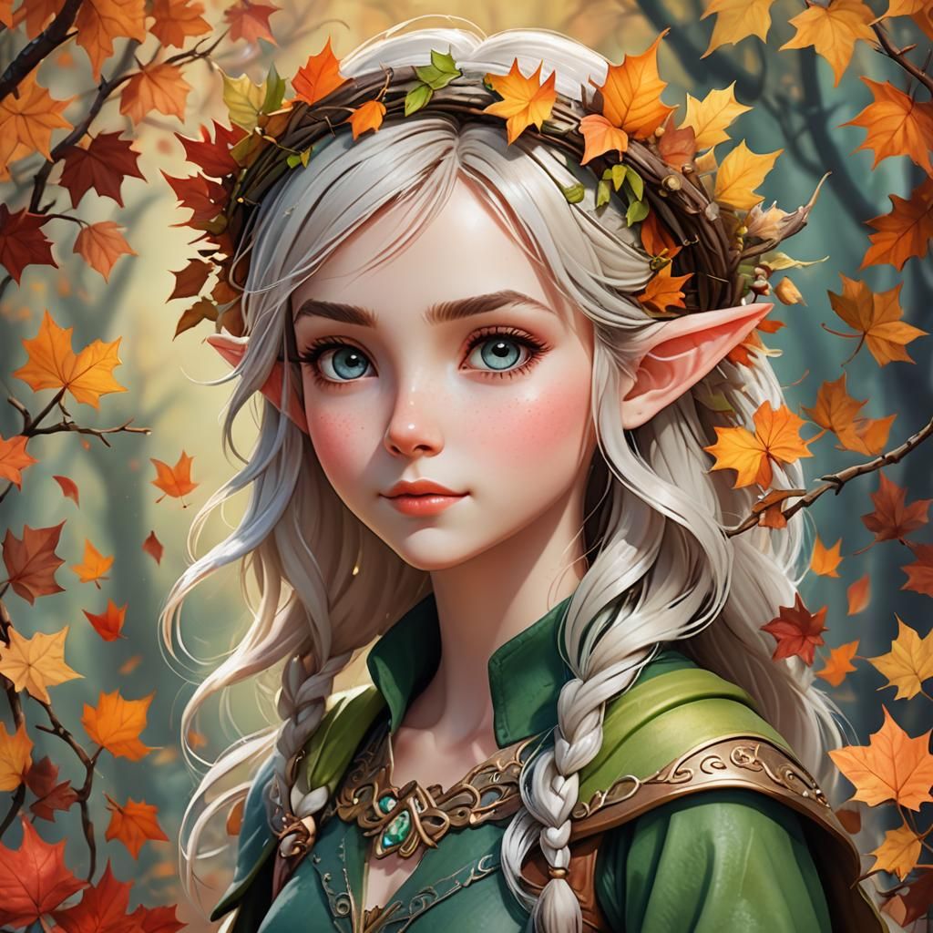 Autumn Elfling - AI Generated Artwork - NightCafe Creator