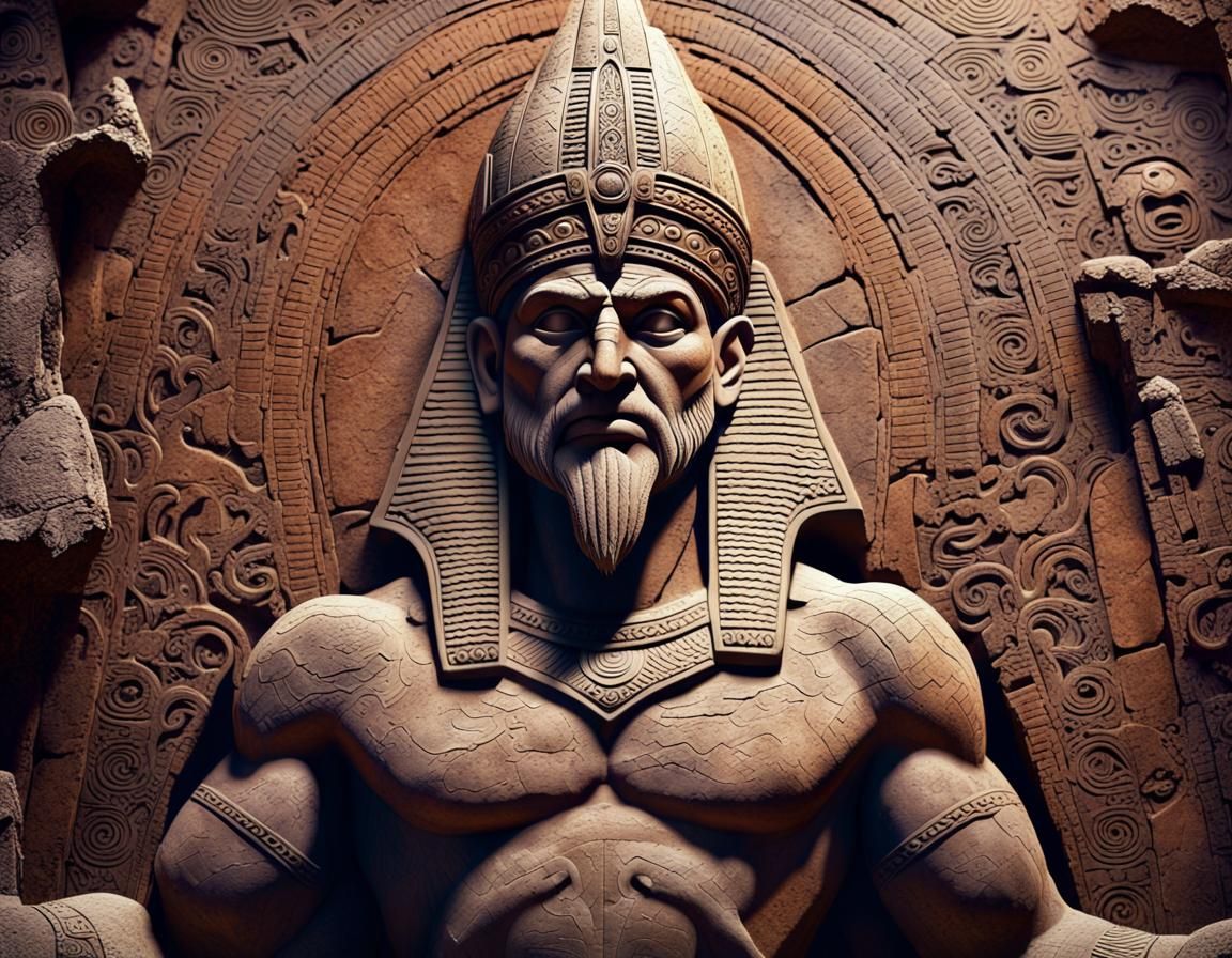 Assyrian god - AI Generated Artwork - NightCafe Creator
