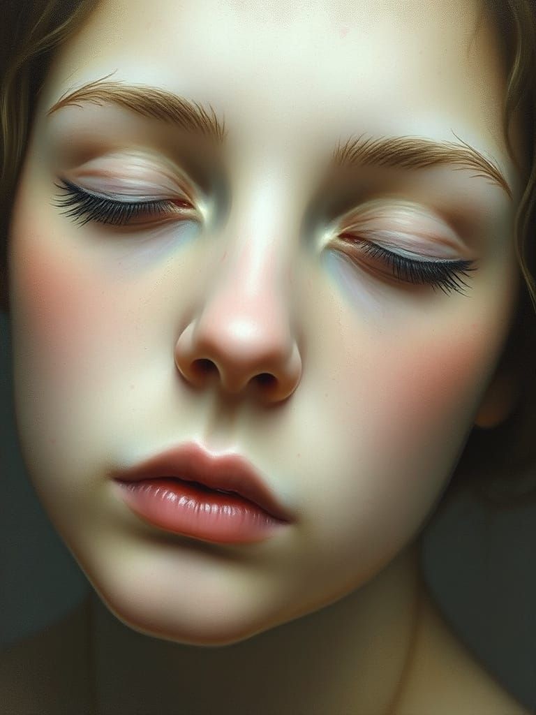 Tender portrait, by Emil Melmoth - Dreamy Portrait of a Con...