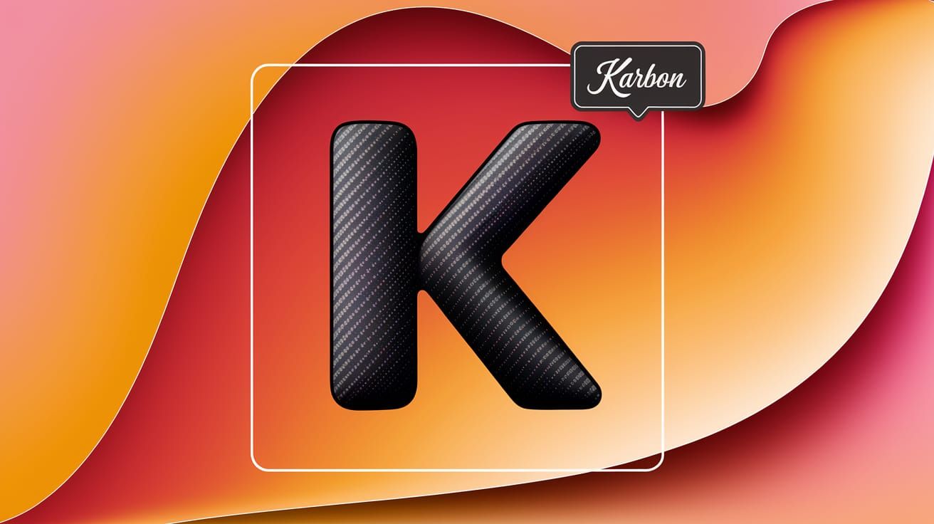 Modern Vector Drawing App in Carbon Black and Grad... - AI Art