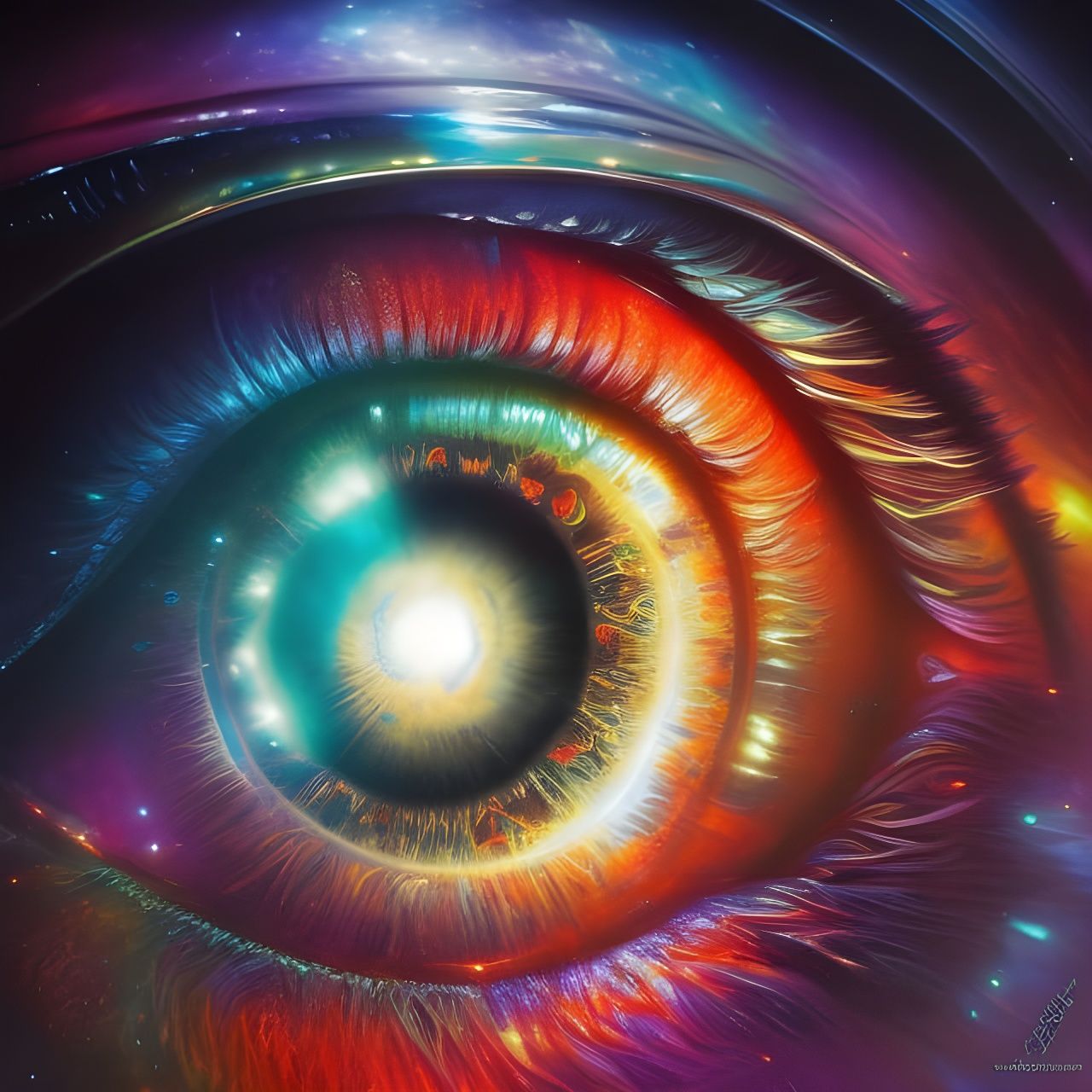 Galaxy Eye - AI Generated Artwork - NightCafe Creator