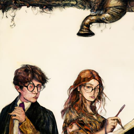 Harry potter and hermione, character portrait by Arthur Arthur Rackham ...