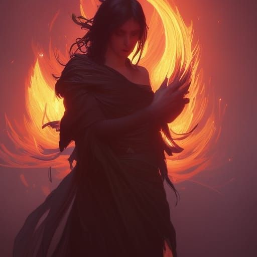 Flames - AI Generated Artwork - NightCafe Creator
