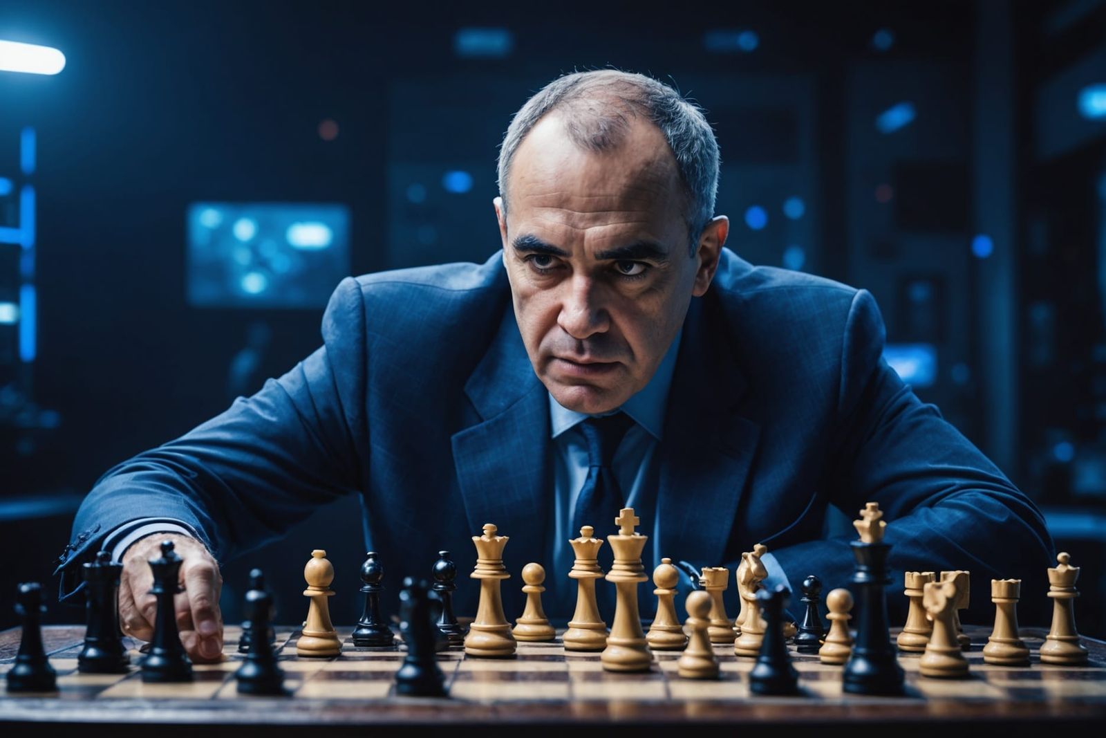 Deep Blue vs. Garry Kasparov, 1997 (#645) - AI Generated Artwork ...