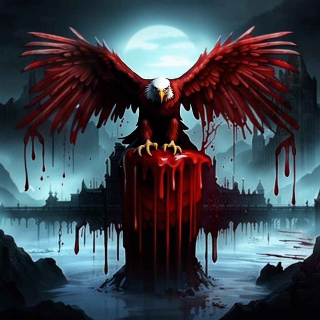 Bloody Eagle - AI Generated Artwork - NightCafe Creator