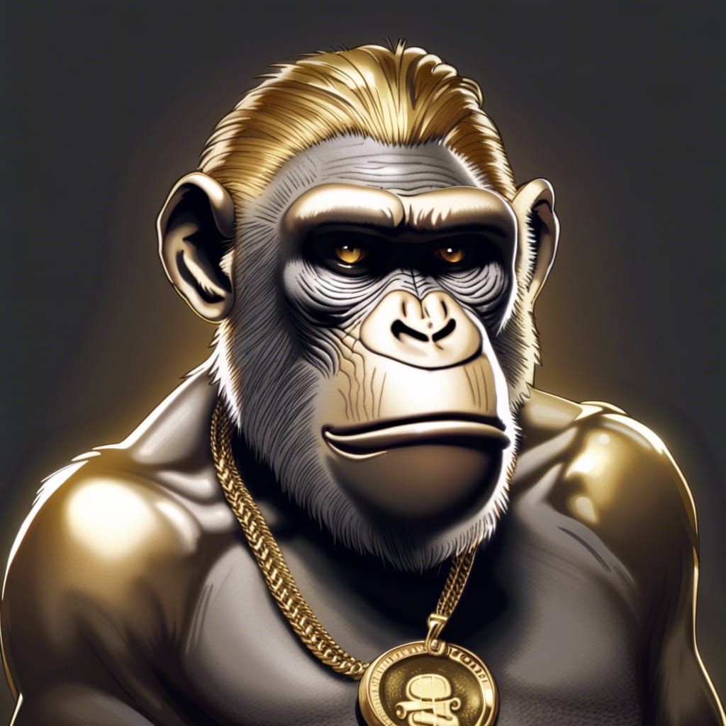 Grumpy Ape - AI Generated Artwork - NightCafe Creator