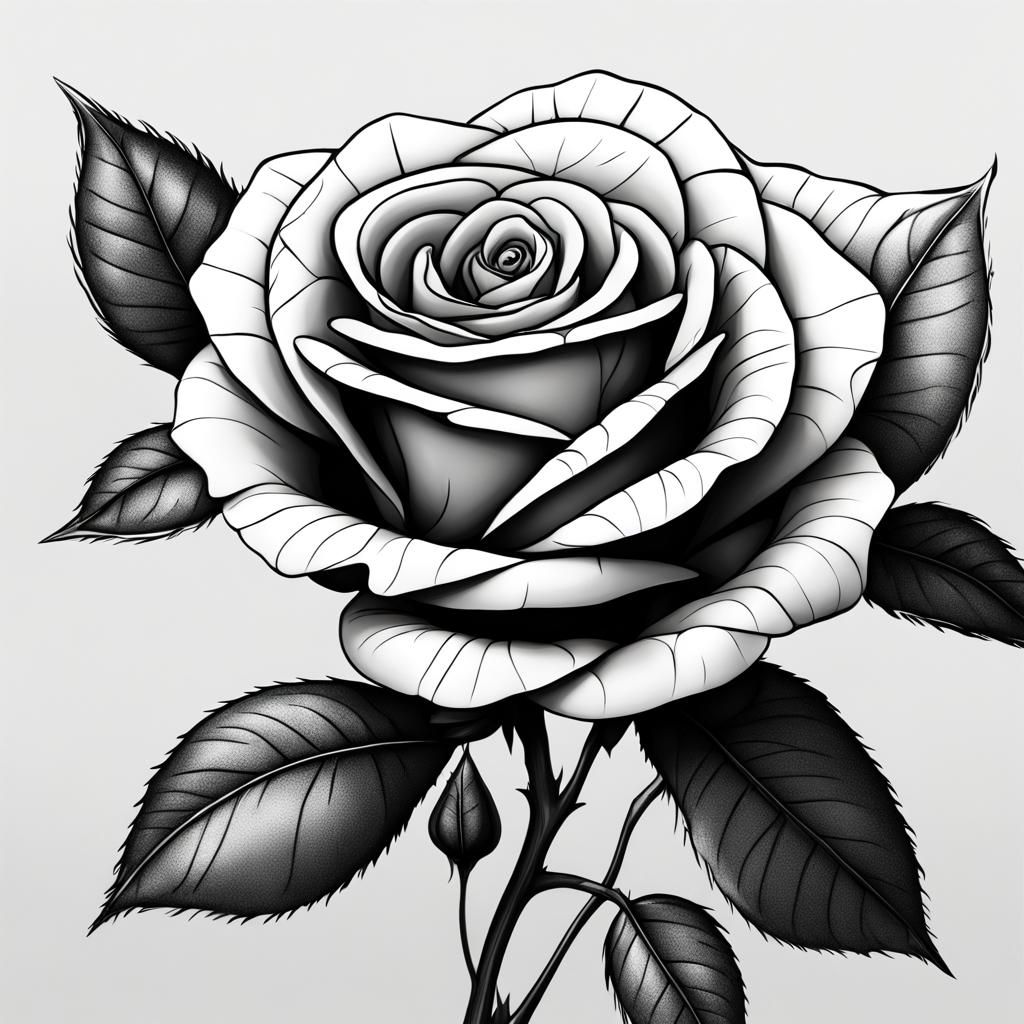 A single rose - AI Generated Artwork - NightCafe Creator