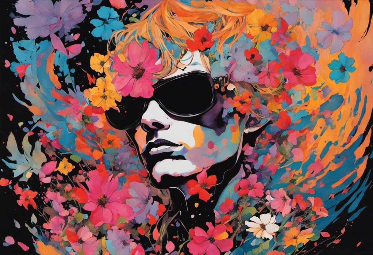 Fingerpaint painting style of, Conrad Roset, Tom of Finland; Gothic god ...