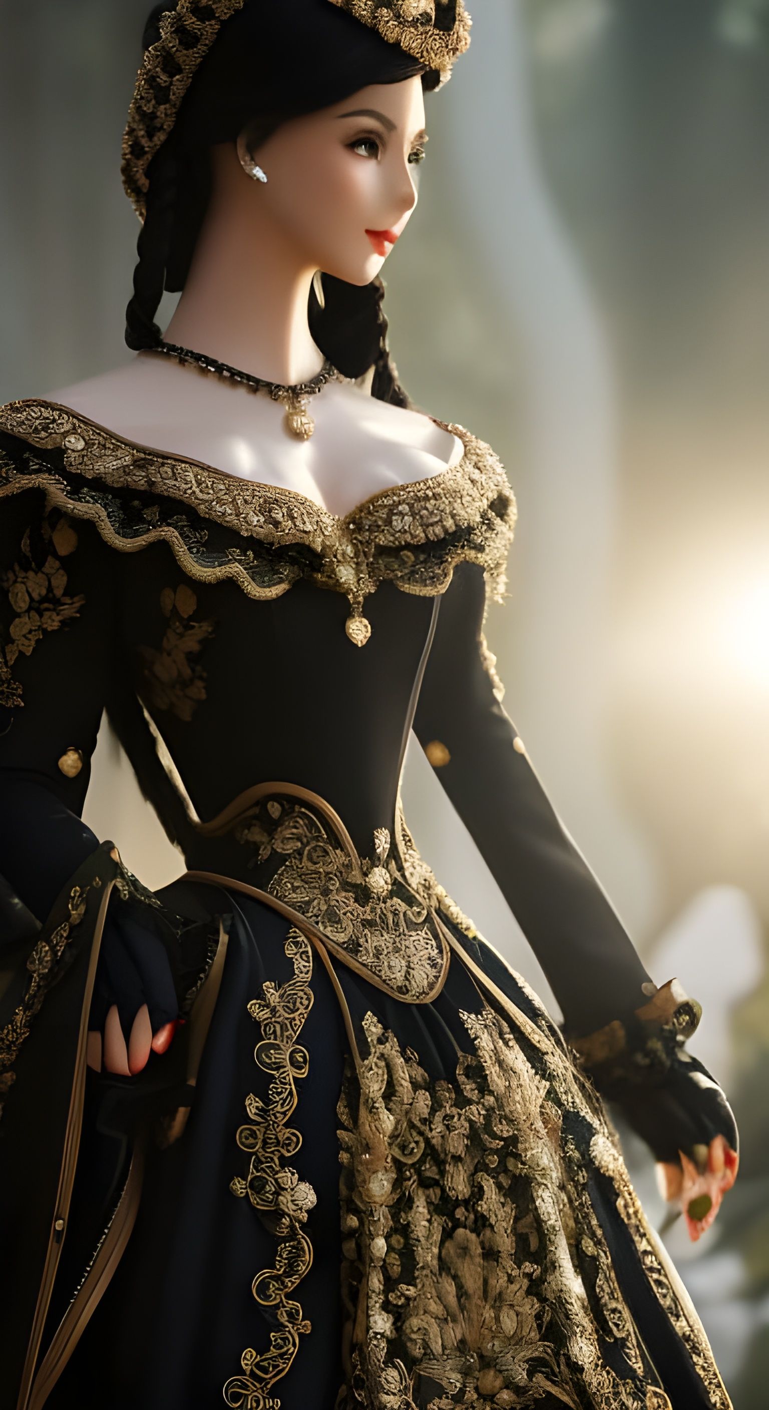 Portrait of Beautiful Lady - AI Generated Artwork - NightCafe Creator