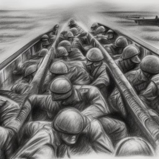 Bloody, hellish View out of German machine-gunner’s pillbox of first ...