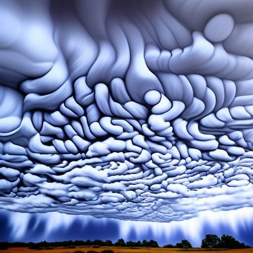 Surreal Clouds Formations 1 - AI Generated Artwork - NightCafe Creator