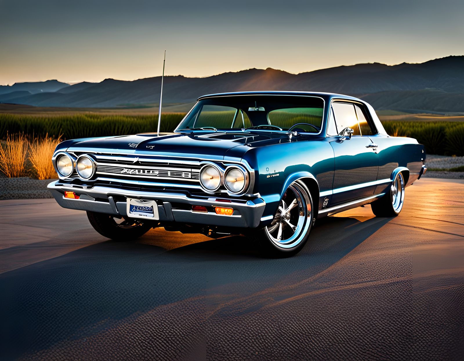 1964 MALIBU SS RESTOMOD. HYPERDETAILED, PHOTOREALISTIC, PERFECTION ...