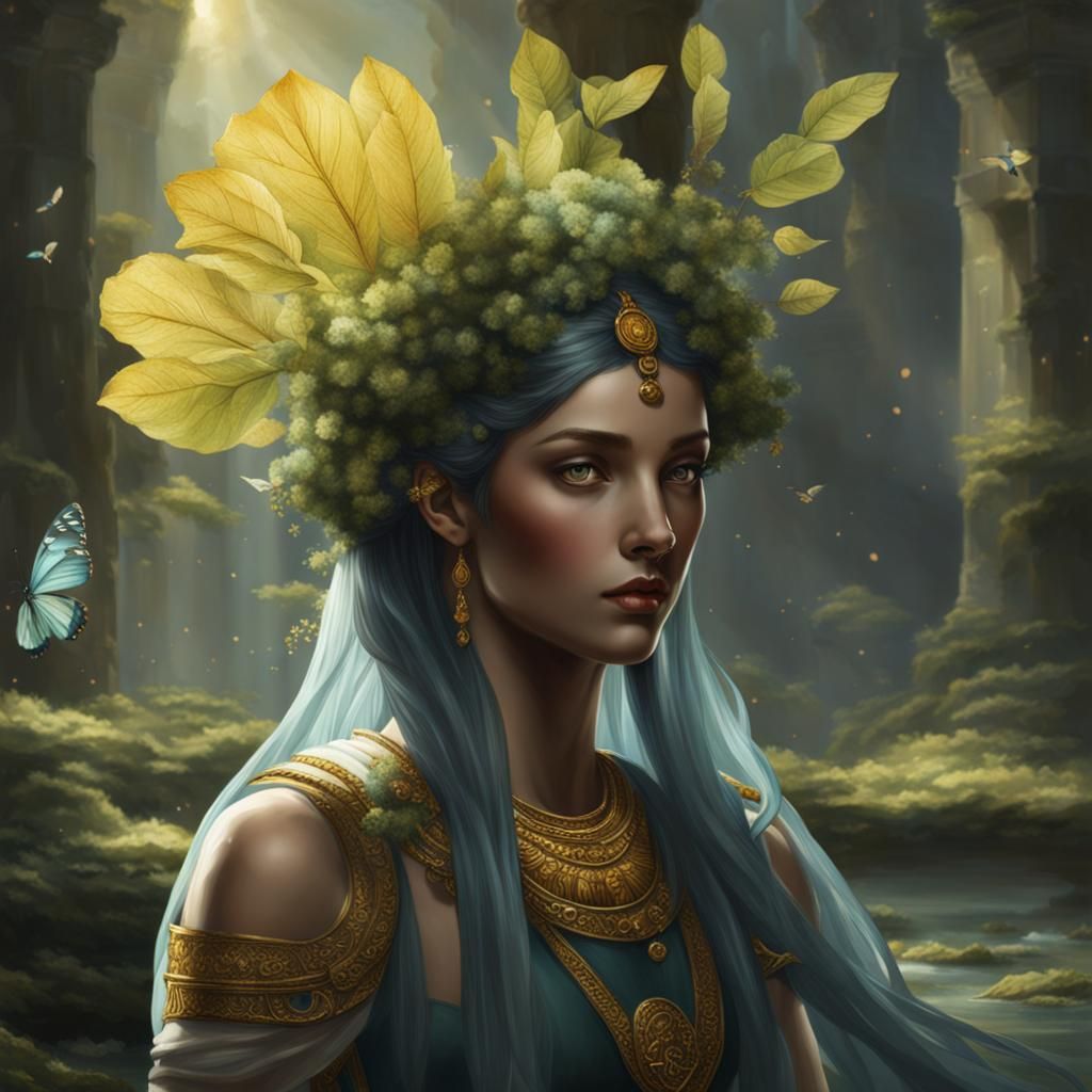 Tithorea was a corycian nymph daughter of Cephissus - AI Generated ...