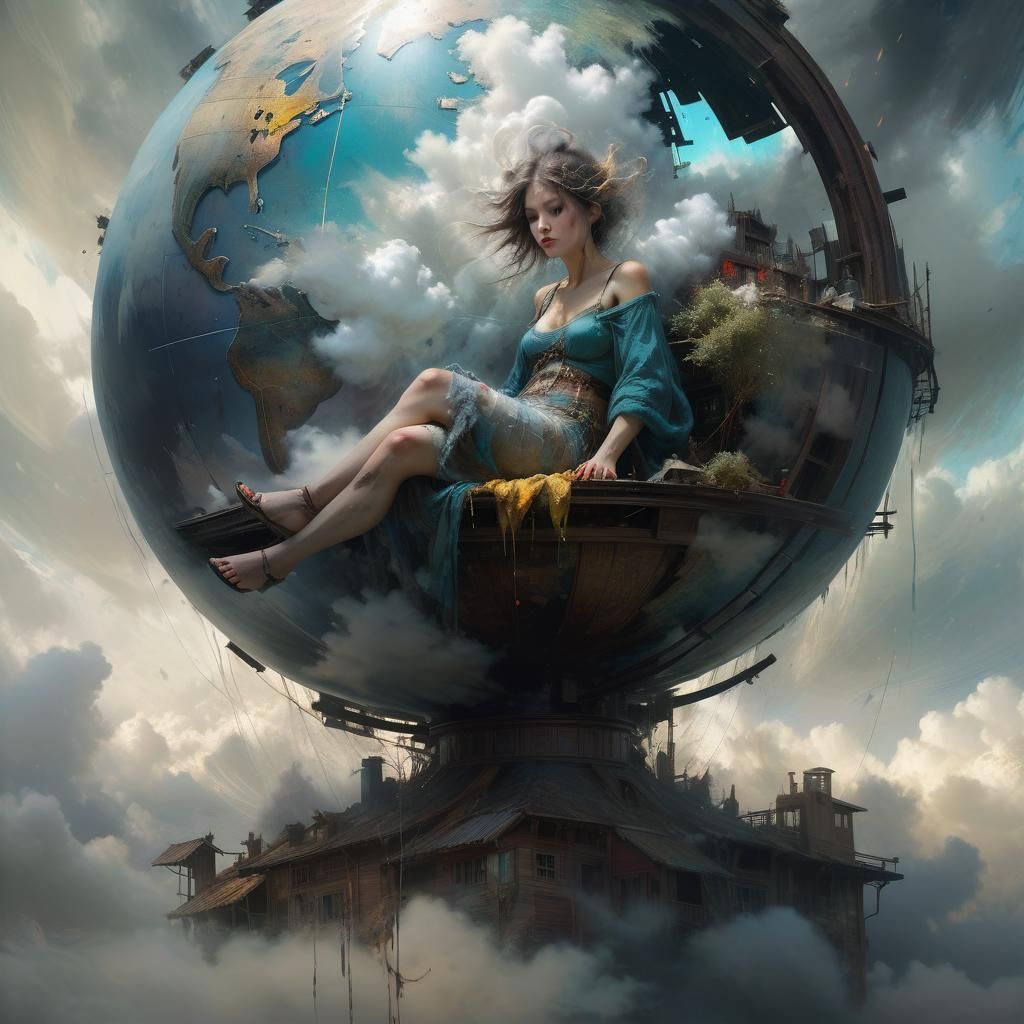 Living in her own fantasy world - AI Generated Artwork - NightCafe Creator