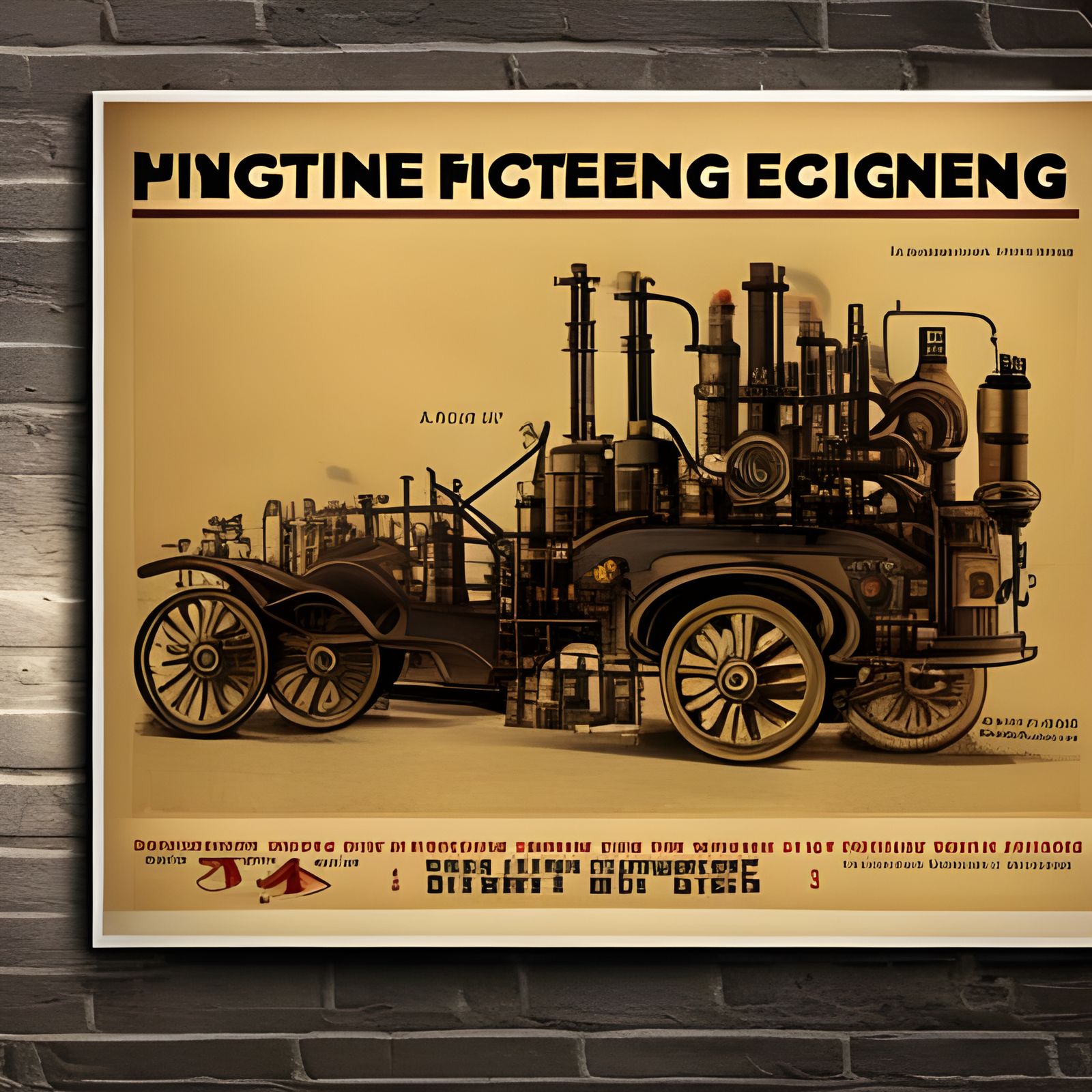 Vintage Science and Engineering Poster - AI Generated Artwork ...