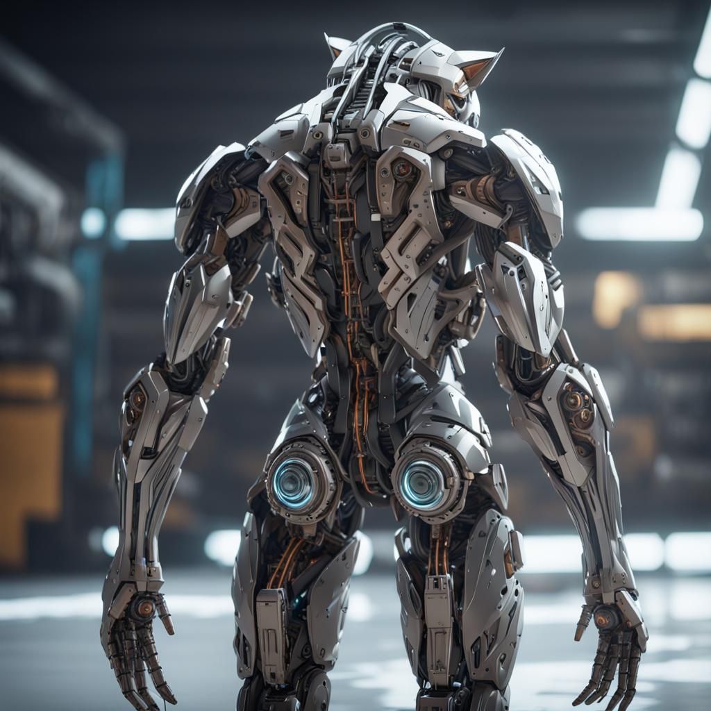 Mecha-Mane - AI Generated Artwork - NightCafe Creator