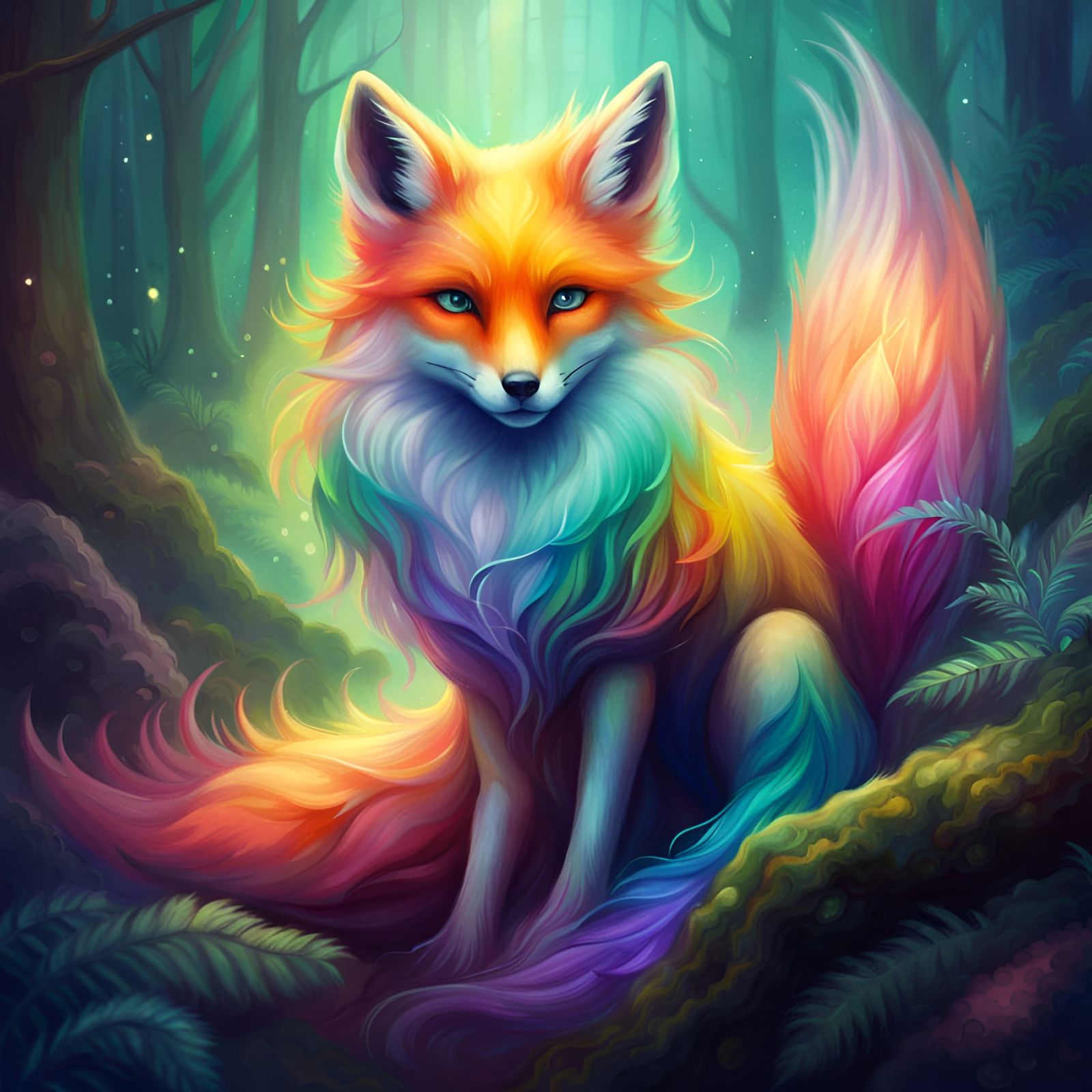 Magical Fox - AI Generated Artwork - NightCafe Creator