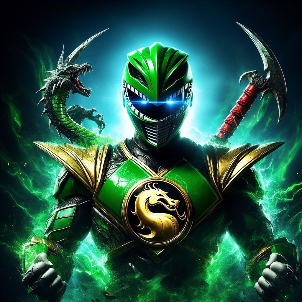 Go Green Ranger Kombat Time - AI Generated Artwork - NightCafe Creator