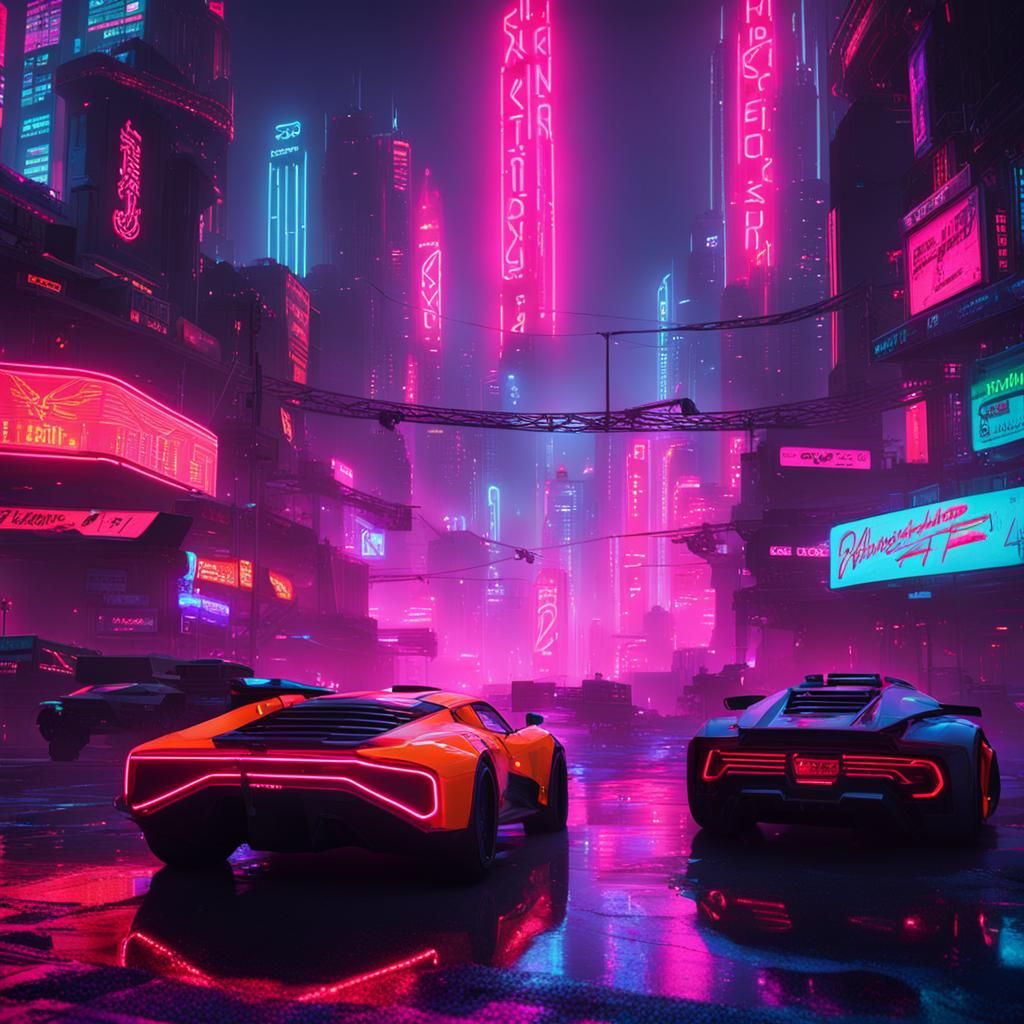 Night City ⚡ - AI Generated Artwork - NightCafe Creator