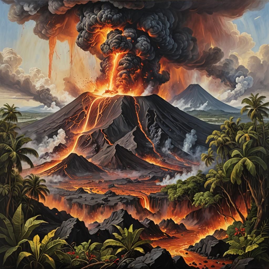 Eruption - AI Generated Artwork - NightCafe Creator
