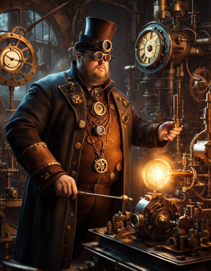 A Techno-Mage's Workshop - AI Generated Artwork - NightCafe Creator