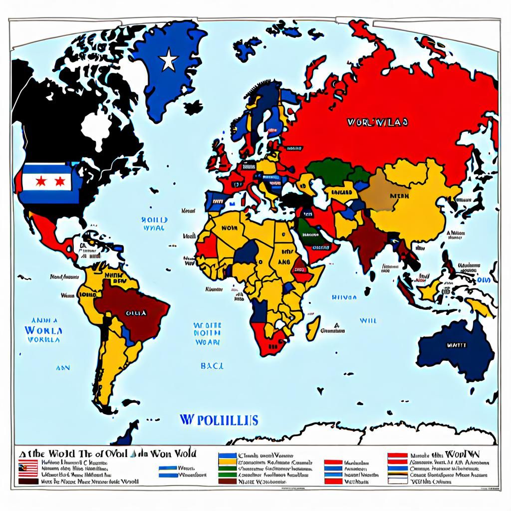 A political map of the world if the Axis won world war II - AI ...