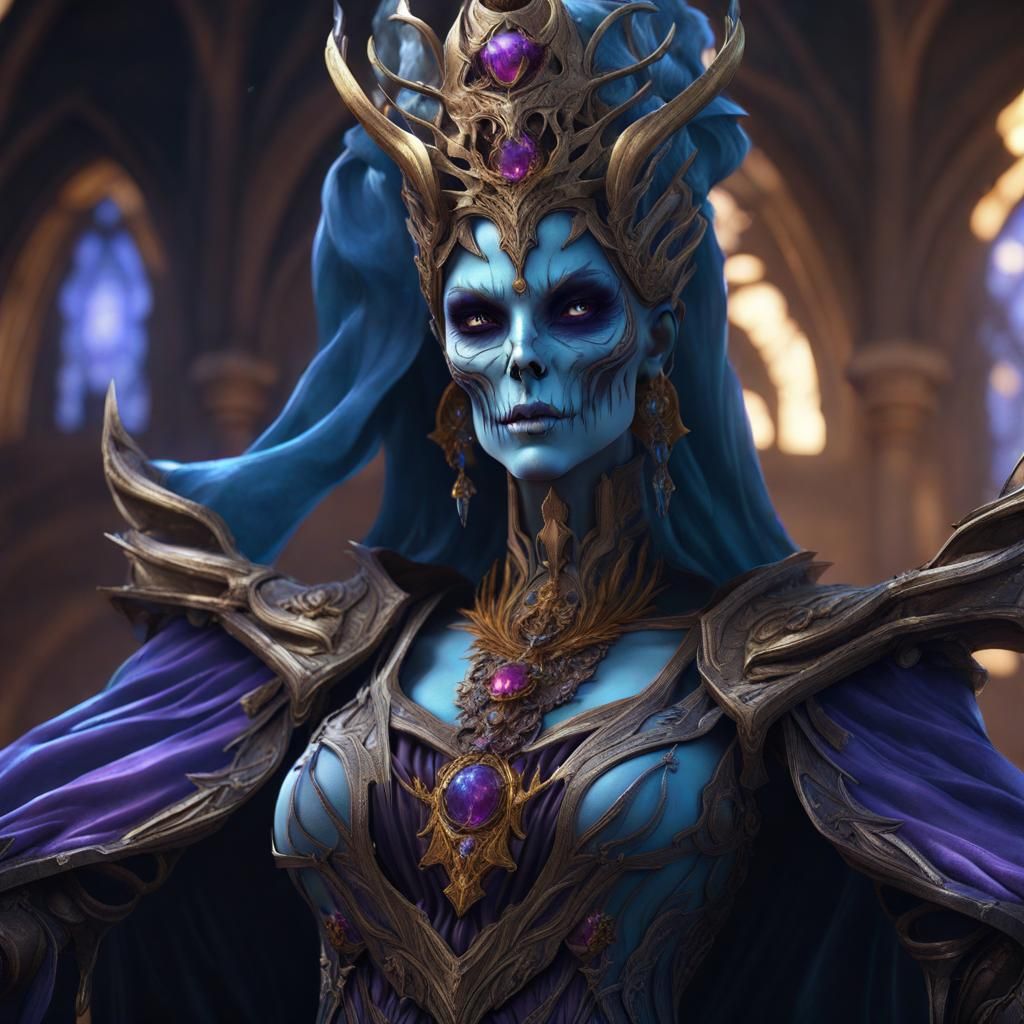 Female fantasy lich prideful - AI Generated Artwork - NightCafe Creator