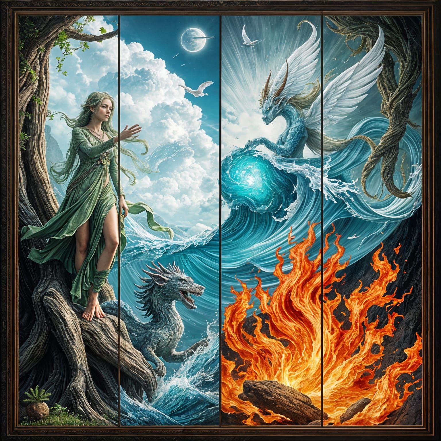 Four elementals united - Four elementals united