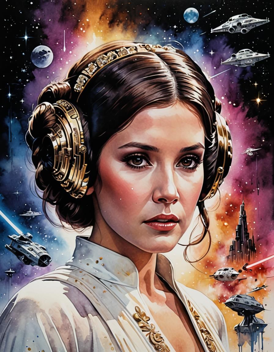 Movie Poster - "Star Wars" - AI Generated Artwork - NightCafe Creator