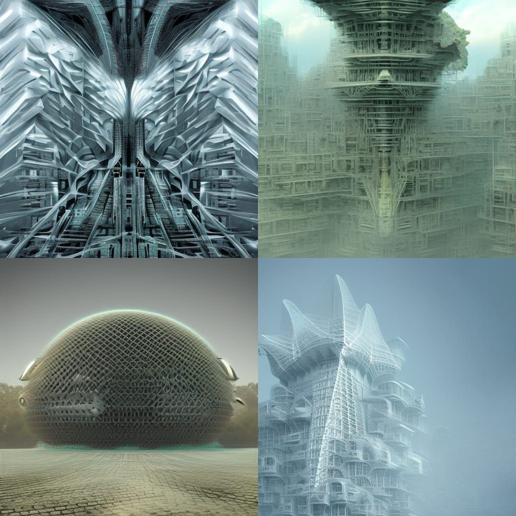 Alien building modifiers - AI Generated Artwork - NightCafe Creator