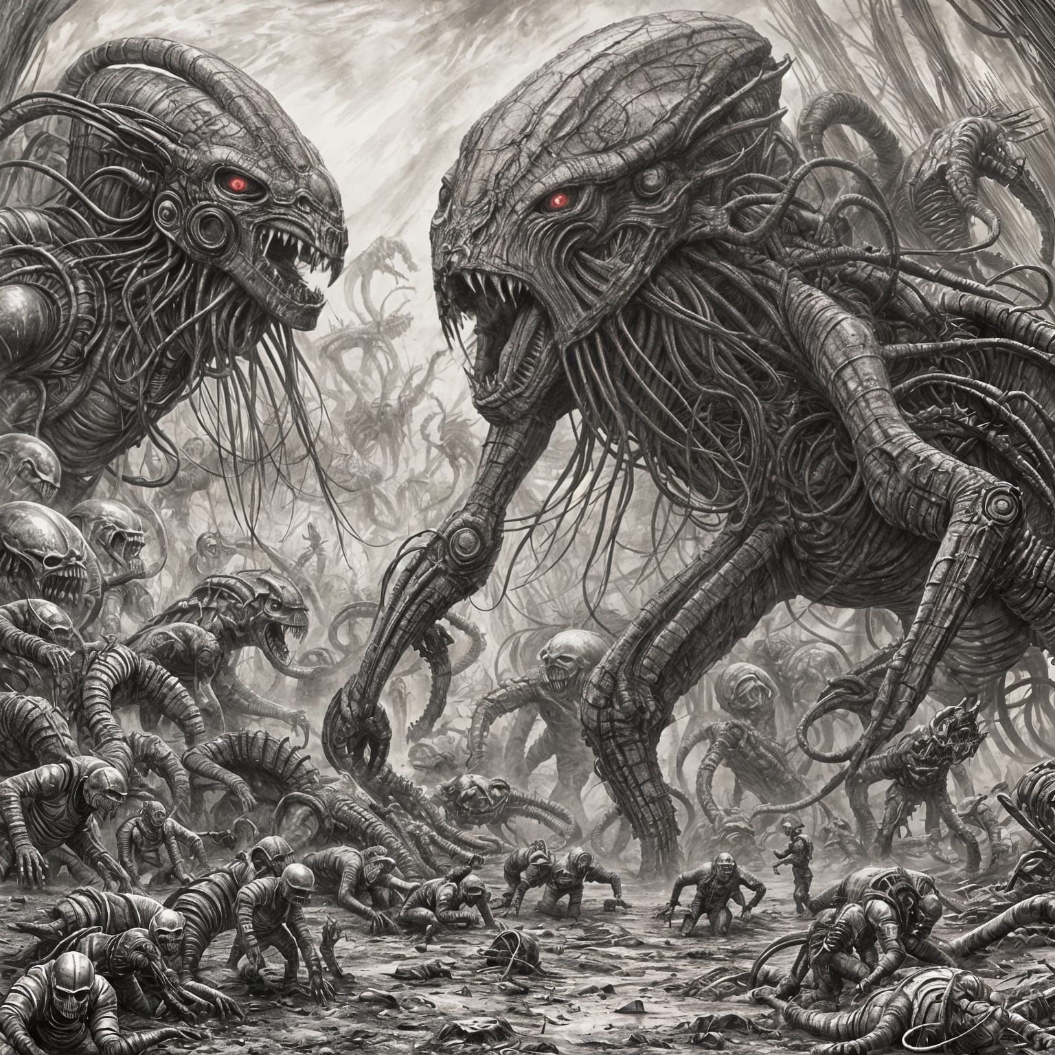 Alien World - HR Giger-Inspired Creatures Invade a Desolate ...
