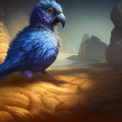 A blueberry muffin bird - AI Generated Artwork - NightCafe Creator