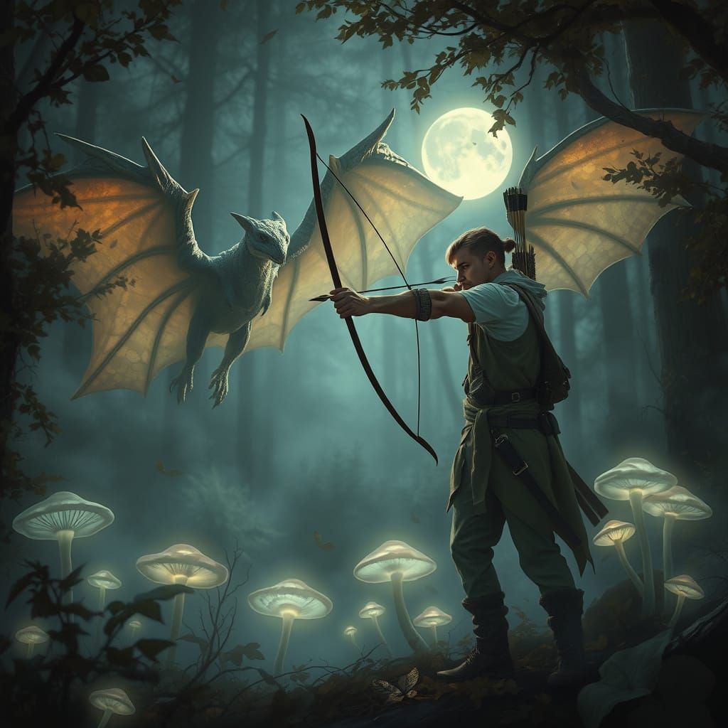 i shot a taradactle - Majestic Taradactyl Falls in Moonlit F...