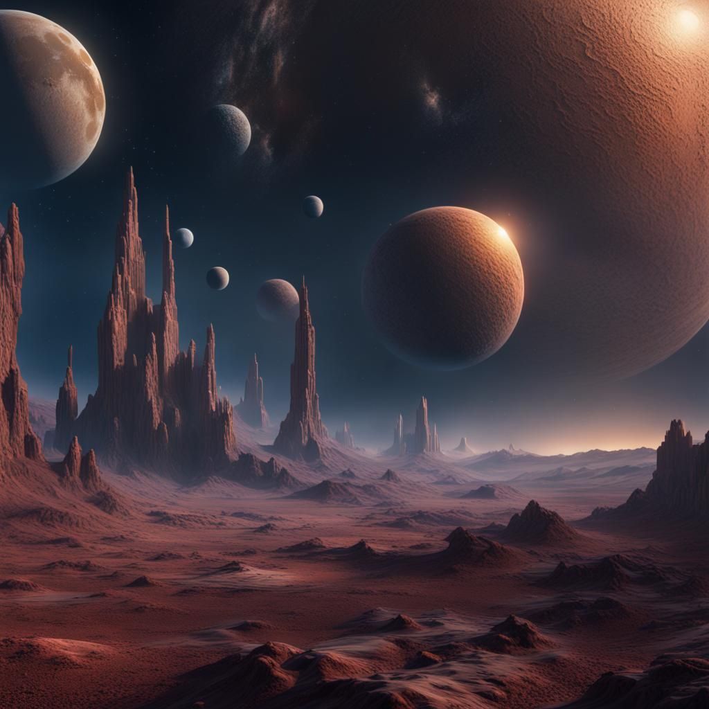 Far away, in Another Solar System - AI Generated Artwork - NightCafe Creator