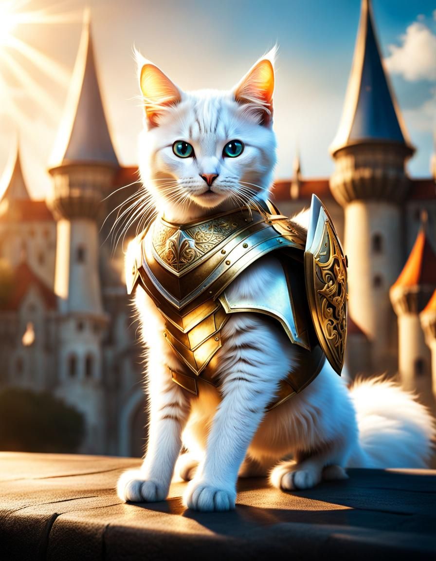 Cat Knight of the realm - nya - AI Generated Artwork - NightCafe Creator