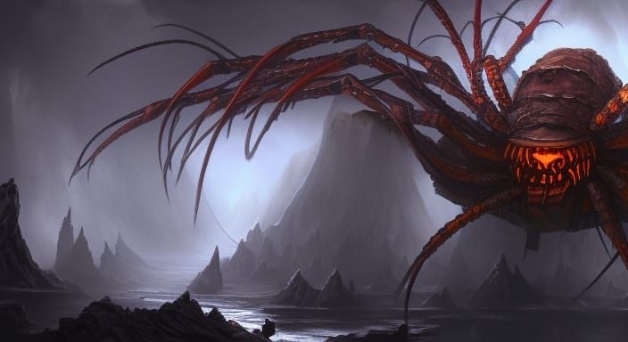 Generate an image of the underdark in Dungeons & Dragons with a ...