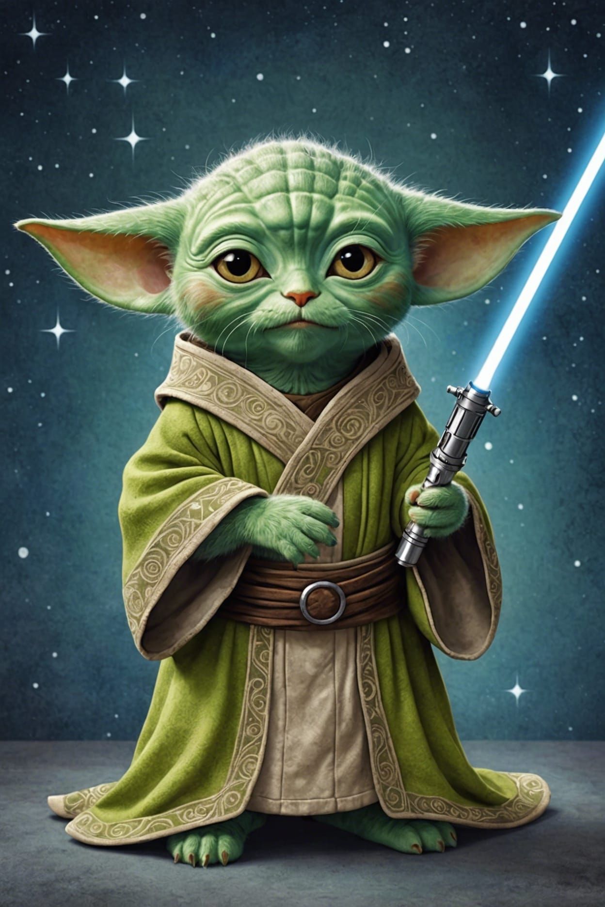 Much to learn you still have, my young Padawan! - AI Generated Artwork - NightCafe Creator