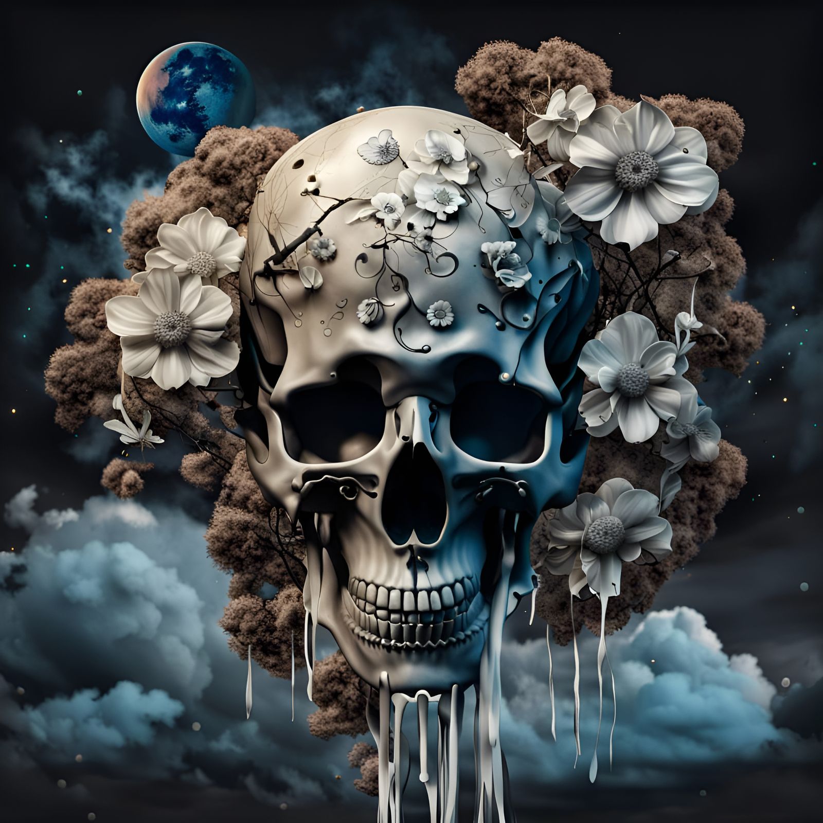 Skull - AI Generated Artwork - NightCafe Creator
