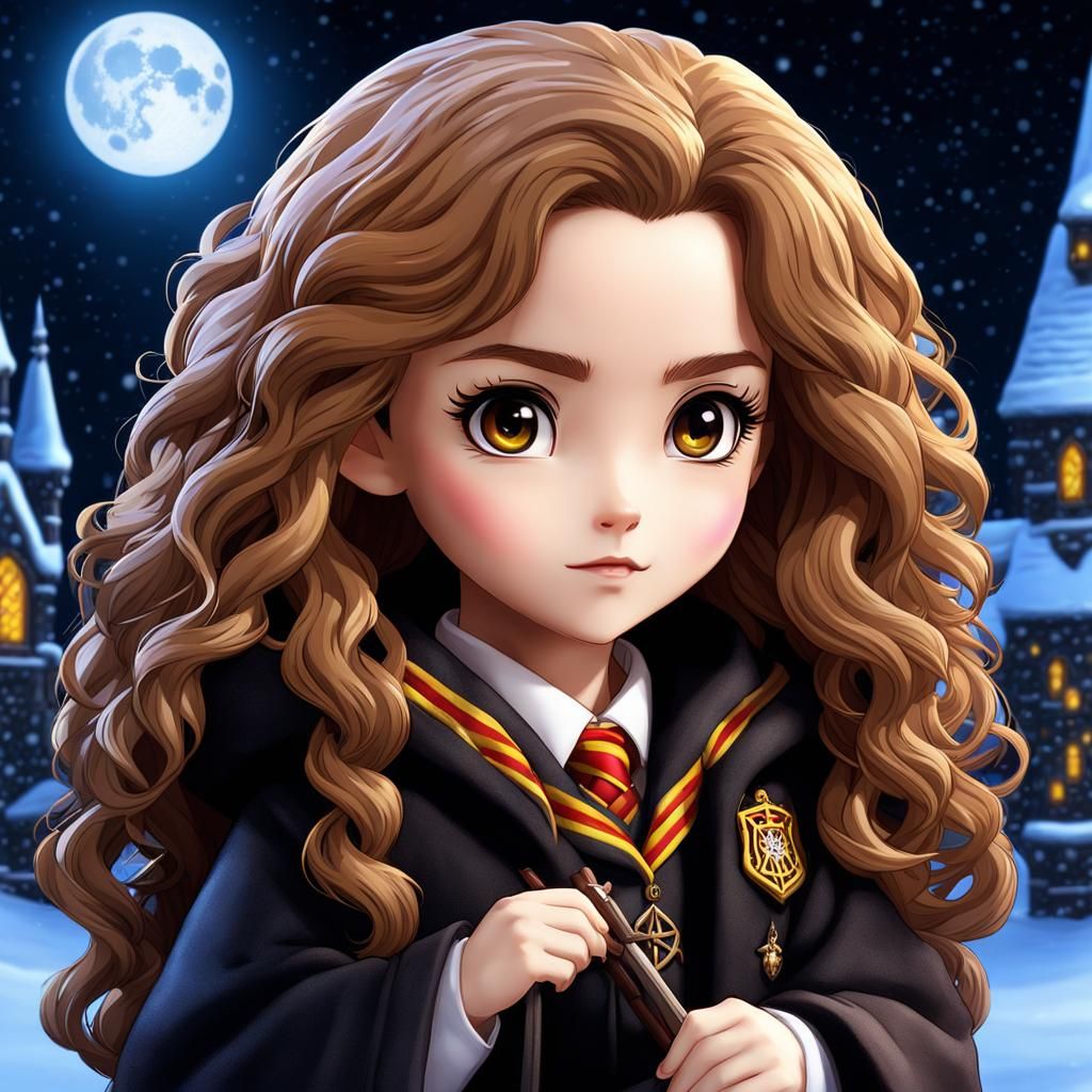 Chibi Hermione Granger - AI Generated Artwork - NightCafe Creator