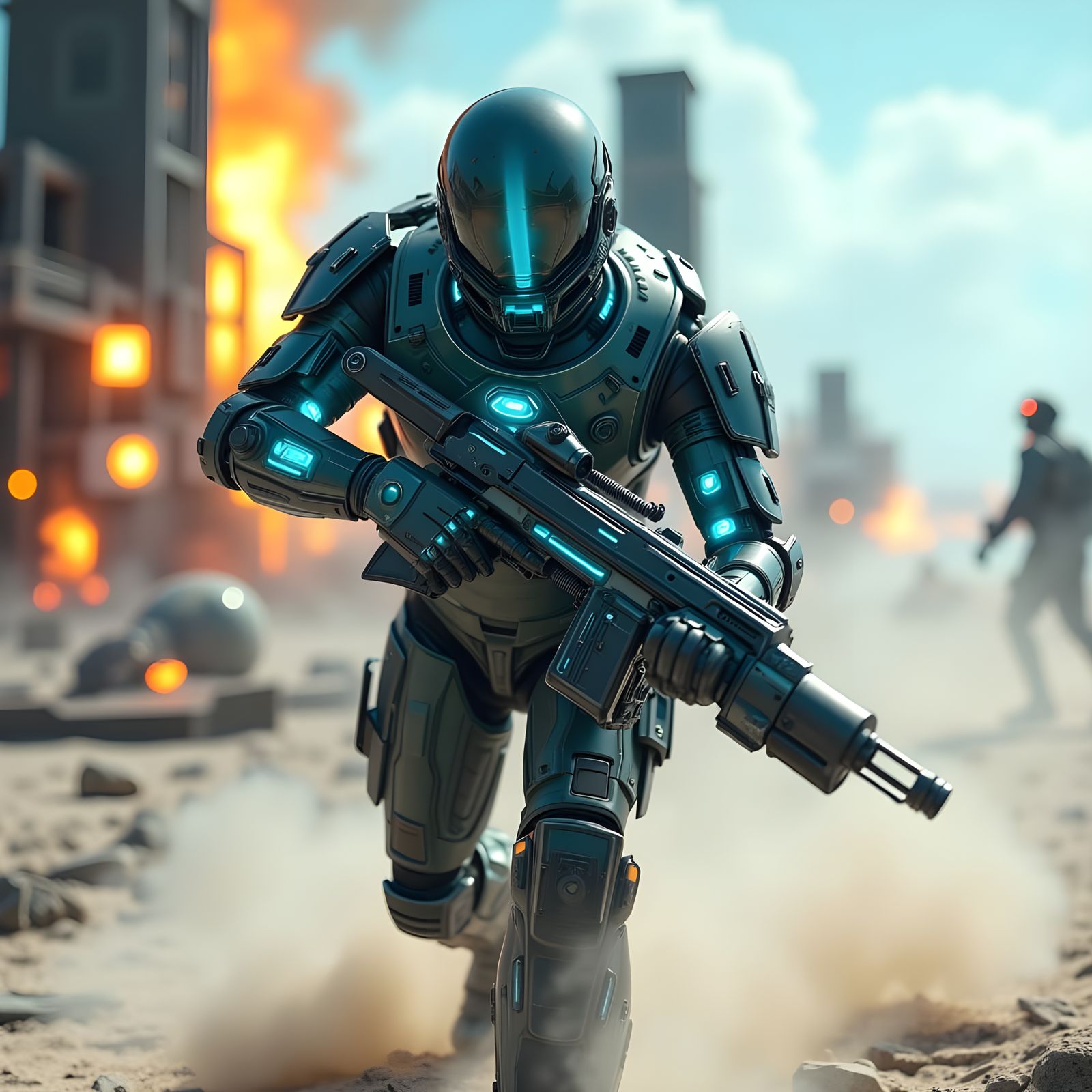 Cybermarine is a lethal weapon. - Cybernetic Marine Engages ...