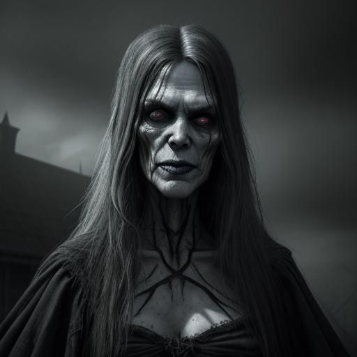 Evil Thought Processes - Sinister Witch at High Noon in Hype...