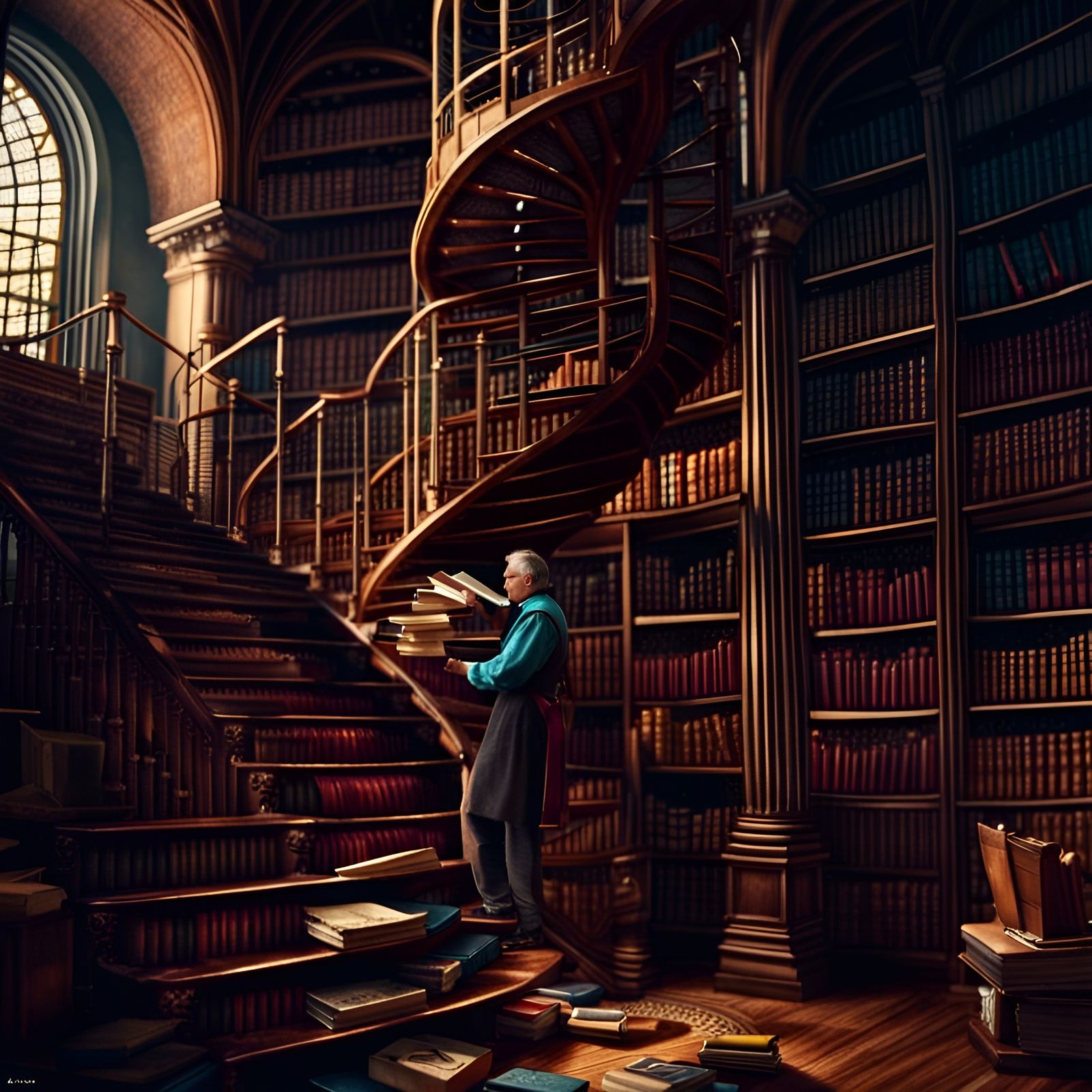 The librarian - AI Generated Artwork - NightCafe Creator