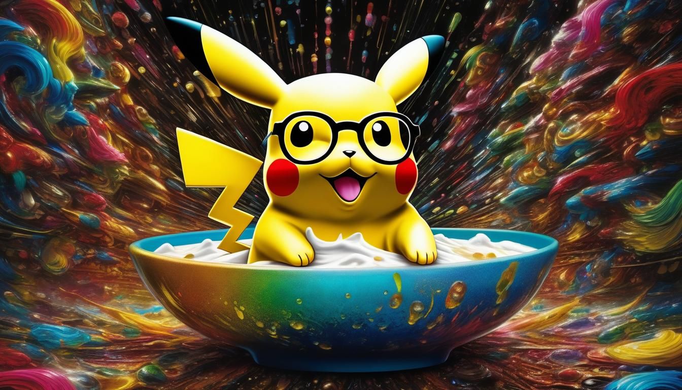 Greek Geekachu in Yogurt - AI Generated Artwork - NightCafe Creator